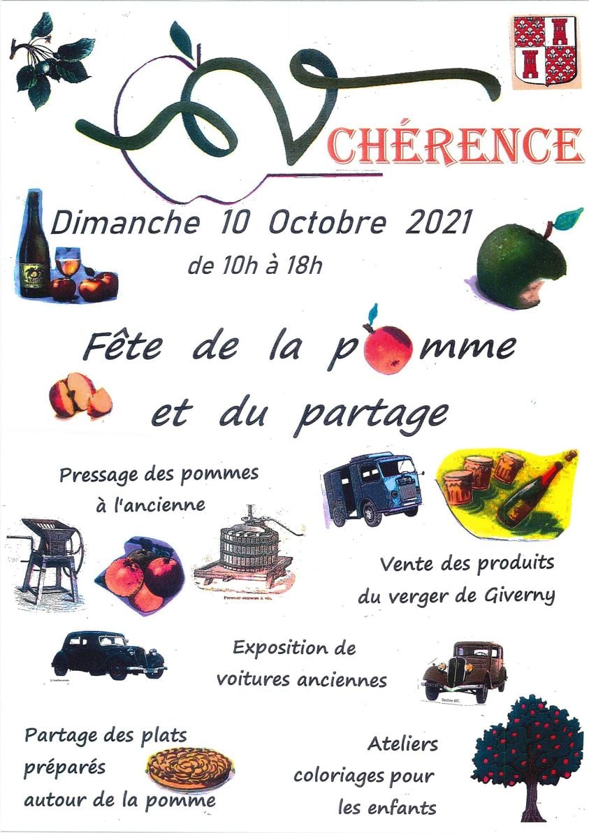 Dimanche 10 octobre 2021 - Fête de la pomme et du partage - Cherence